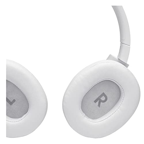 JBL Tune 760NC - Lightweight, Foldable Over-Ear Wireless Headphones with Active Noise Cancellation - White (Renewed)