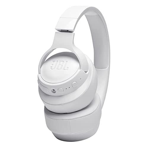 JBL Tune 760NC - Lightweight, Foldable Over-Ear Wireless Headphones with Active Noise Cancellation - White (Renewed)