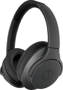 audio-technica ath-anc700bt quietpoint bluetooth wireless noise-cancelling high-resolution audio headphones, black