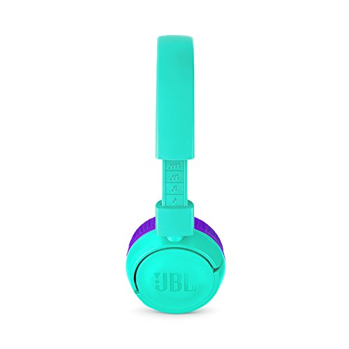 JBL JR 300BT Kids On-Ear Wireless Headphones with Safe Sound Technology (Teal)