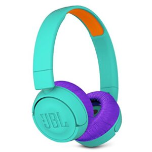 JBL JR 300BT Kids On-Ear Wireless Headphones with Safe Sound Technology (Teal)