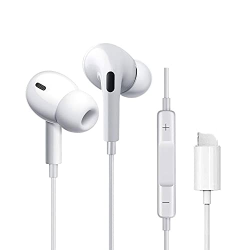 ABCDONG Earbuds Headphones for iPhone 13/13 Pro/12/12 Pro Max/11/11 Pro inEar Earphones, Microphone Stereo Mini Wired Earbuds Earphones Compatible with iPhone 7/8/8 Plus/X/XS/XR/XS Max and iPad