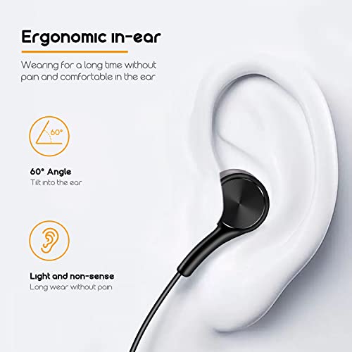 BCRKLO Wired Earphones in Ear Headphones Earbuds for iPhone 13 12/12 Mini 11 Pro/11 Pro Max Headphones, Stereo NoiseIsolating Compatible with 7/8/8 Plus/X/XS/XR/XS Max and iPad