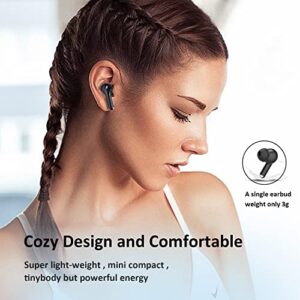 AMINY U-pro Wireless Earbuds Bluetooth 5.3 in Ear Light-Weight Wireless Headphones Built-in Microphone 25Hrs Playback LED Power Display Earphones with Charging Case IPX6 Waterproof for Working Workout