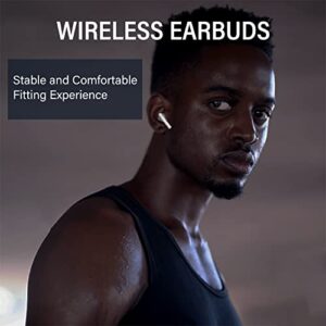 Wireless Earbuds, Bluetooth 5.2 Earbuds IPX7 Waterproof Wireless Bluetooth Headphones with Mic Charging Case 30H Playtime,Pop-ups Auto Pairing Hi-Fi Stereo Sound Headset for iPhone/Android Black.