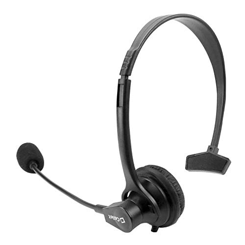 Cellet Premium Mono 3.5mm Hands-Free Headset with Boom Microphone- 5ft Long Wire with Universal Compatible for Apple iPhone, Samsung, LG Motorola with 3.5mm Audio Headphone Jack Input