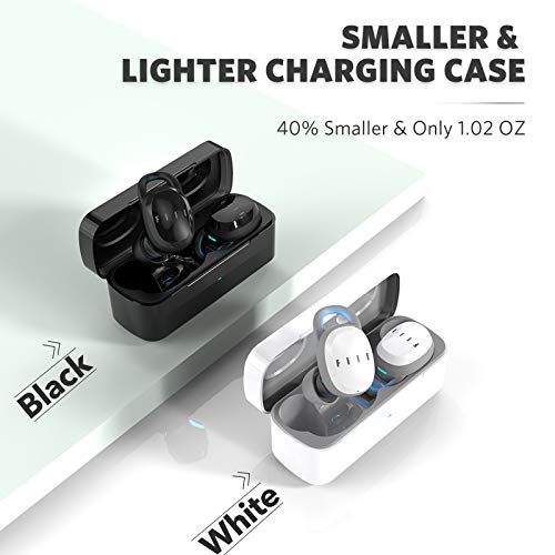 Bluetooth Wireless Earbuds - FIIL T1XS Bluetooth 5.0 Wireless Earphones, Support FIIL+ APP, Waterproof Earbuds with Microphone, in-Ear Earbuds Cordless for iPhone & Android (White)