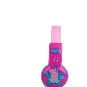 Peppa Pig Kids Safe Over The Ear Headphones HP2-03708 | Kids Headphones, Volume Limiter for Developing Ears, 3.5MM Stereo Jack, Recommended for Ages 3-9, by Sakar