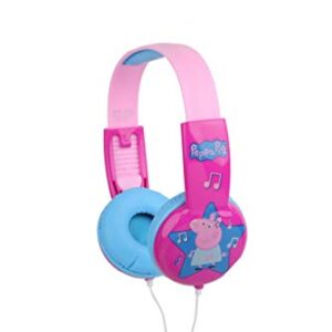 Peppa Pig Kids Safe Over The Ear Headphones HP2-03708 | Kids Headphones, Volume Limiter for Developing Ears, 3.5MM Stereo Jack, Recommended for Ages 3-9, by Sakar