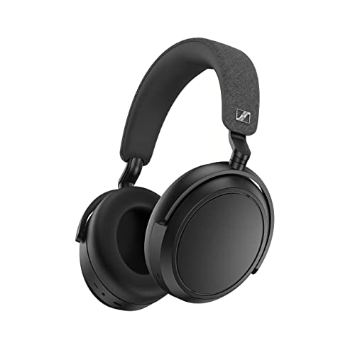 SENNHEISER Momentum 4 Wireless Headphones - Bluetooth Headset for Crystal-Clear Calls with Adaptive Noise Cancellation, 60h Battery Life and Customizable Sound, Black (Renewed)