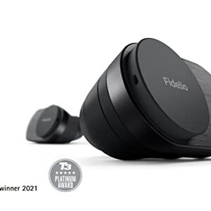 Philips Fidelio T1 True Wireless Headphones with Active Noise Canceling Pro+, Audiophile Quality, Black