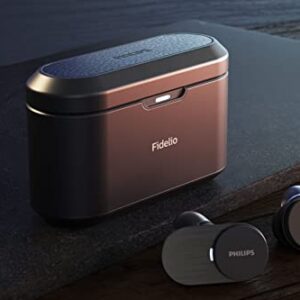 Philips Fidelio T1 True Wireless Headphones with Active Noise Canceling Pro+, Audiophile Quality, Black