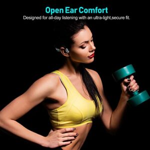 Bone Conduction Headphones - Ultralight IPX8-Waterproof Swimming Headphones-Bluetooth 5.3 Open Ear Wireless Earphones with Mic - MP3 Play Built-in 32G Memory with Case for Swimming Surfing Running