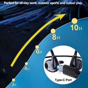 CHNYBQT Air Conduction Headphones，Bluetooth 5.2 Open Ear Headphones Wireless Earphones with Built-in Mic，Flexible and Lightweight Waterproof Sport Headset for Running, Cycling, Hiking, Driving