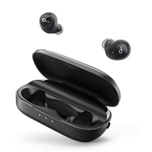 soundcore liberty true wireless earbuds, 100 hour playtime, graphene sound, fast charging, secure fit, bluetooth 5, easy pairing, sweatproof true wireless earbuds with smart ai, stereo handsfree calls