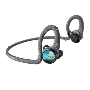 plantronics backbeat fit 2100 wireless headphones, sweatproof and waterproof in ear workout headphones, grey – 212201-99 (renewed)