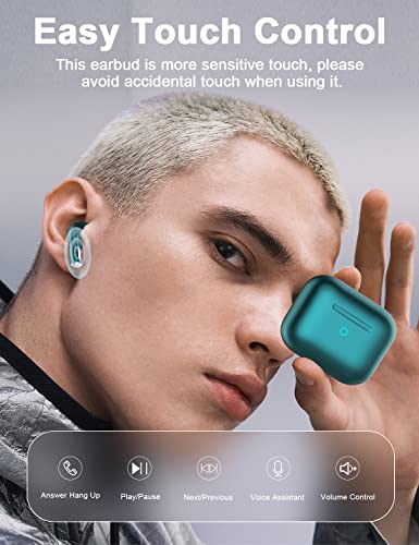 Myinnov Wireless Earbuds, Bluetooth 5.3 Ear Buds Touch Control with in-Ear Built-in Microphone Deed Bass Headphones,Premium Stereo Earphones IPX6 Waterproof Headset for Sport