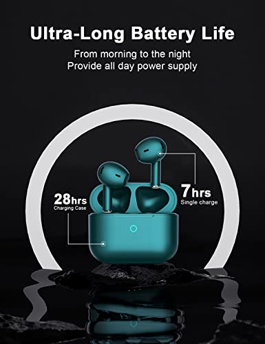 Myinnov Wireless Earbuds, Bluetooth 5.3 Ear Buds Touch Control with in-Ear Built-in Microphone Deed Bass Headphones,Premium Stereo Earphones IPX6 Waterproof Headset for Sport