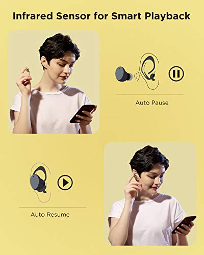 1MORE Colorbuds Wireless Earbuds Bluetooth 5.0 Headphone with Fast Charging, 22H，USB C, IPX5 Waterproof Stereo in-Ear Earphones CVC8.0 Build-in Dual Mic ENC Auto Play/Pause for Work Home Office Sport