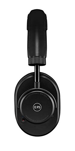 MASTER & DYNAMIC MW65 Active Noise-Cancelling (ANC) Wireless Headphones – Bluetooth Over-Ear Headphones with Mic, Leica -Black