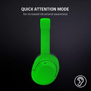 Razer Opus X Wireless Low Latency Headset: Active Noise Cancellation (ANC) - Bluetooth 5.0-60ms Low Latency - Customed-Tuned 40mm Drivers - Built-in Microphones - Green