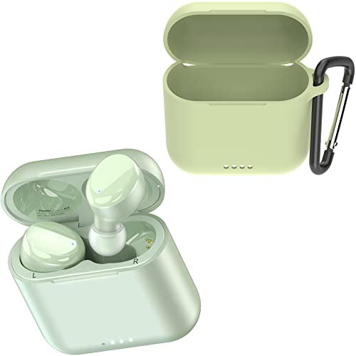 TOZO T6 Protective Silicone Case Green & TOZO T6 True Wireless Earbuds Bluetooth Headphones Green