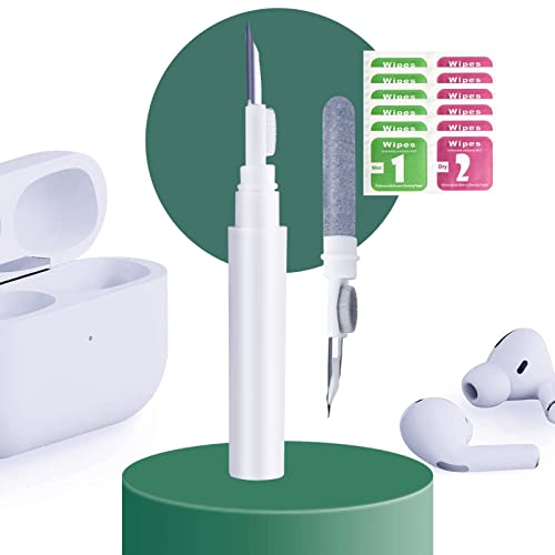 Cleaner Kit for AirPod Pro 1 2 3, AMEAMI Earbud Cleaning Pen Tool for iPhone Samsung Lego Huawei MI Wireless Headphone (White)