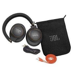 JBL Live 650BTNC, Black - Wireless Over-Ear Bluetooth Headphones - Up to 20 Hours of Noise-Cancelling Streaming - Includes Multi-Point Connection & Voice Assistant (Renewed)