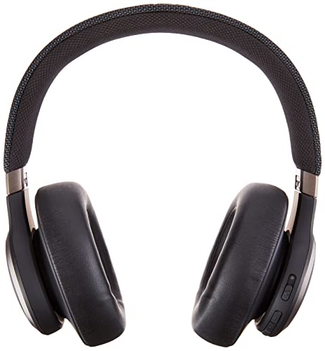 JBL Live 650BTNC, Black - Wireless Over-Ear Bluetooth Headphones - Up to 20 Hours of Noise-Cancelling Streaming - Includes Multi-Point Connection & Voice Assistant (Renewed)