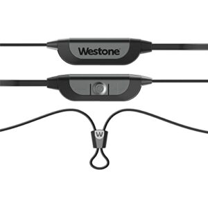 Westone W40 Gen 2 Four-Driver True-Fit Earphones with MMCX Audio and Bluetooth Cables, Black/Orange (WST-W40-2019)