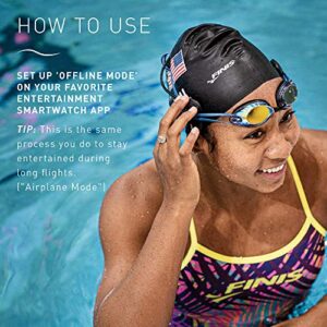 FINIS Amnis Stream Swim Bluetooth Headphones, Black