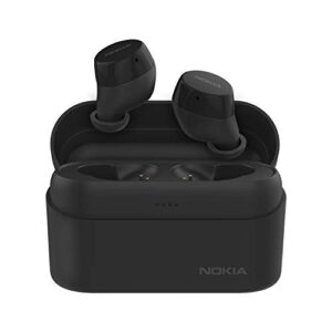 nokia power earbuds | true wireless with charging case | up to 150 hours of play | waterproof | universal bluetooth 5.0 compatibility with built-in mic | crystal-clear sound with enhanced bass