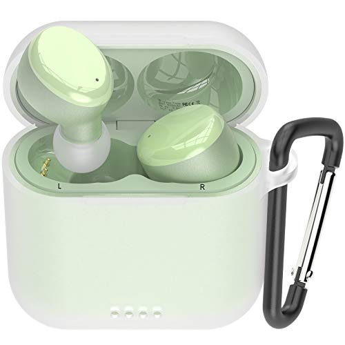 TOZO T6 Protective Silicone Case White & TOZO T6 True Wireless Earbuds Bluetooth Headphones Green