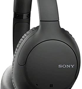 Sony Noise Cancelling Headphones - Wireless Bluetooth Over The Ear Headset with Mic for Phone-Call and Alexa Voice Control – Black + NeeGo 3.5mm Headphone Extension Cable, 10ft