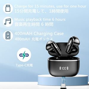 MexSpFit Wireless Earbuds Bluetooth Headphones 5.3 Wireless Headphones in-Ear Stereo Noise Cancelling Bluetooth Earbuds with Wireless Charging Case Touch Control Headset Built-in Mic Earphones