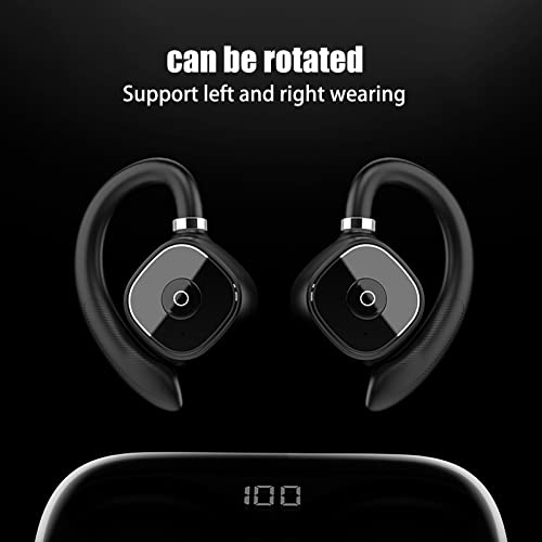 ESSONIO Open Ear Headphones air Conduction Headphones Bluetooth Workout Headphones Open Ear Earbuds Noise Cancelling Headphones for Sports Running