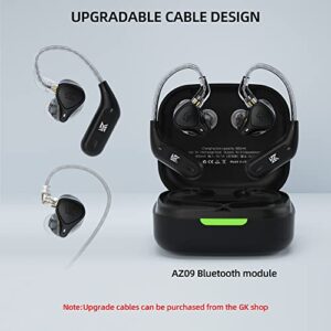 KZ x Crinacle CRN (ZEX Pro) in Ear Wired Earbuds,2DD+1BA+EST Driver High-Performance Hybrid Configuration Earphones(Black,No Mic)