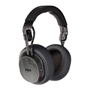 house of marley exodus anc: noise cancelling over-ear headphones with microphone, wireless bluetooth connectivity, and 28 hours of playtime