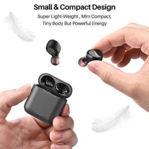 TOZO T6S Bluetooth 5.2 2022 New Version True Wireless Earbuds Environmental Noise Cancellation Stereo Headphones Built in Mic Headset Premium Sound with Deep Bass Support APP Control for Sport