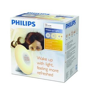 Philips Wake-up Light, Sunrise Simulation, Bedside Lamp, Tap to Snooze, HF3500/60