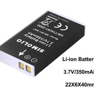 Li-ion Battery for SIMOLIO Wireless TV Headphones SM-823, SM-823D, Rechargeable and Replaceable Battery for Simolio Wireless TV Hearing Assistance Headsets