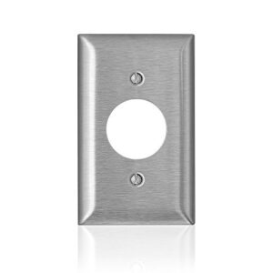 leviton ss7-40 c-series 1-gang single 1.406-inch diameter opening, type 302/304 stainless steel