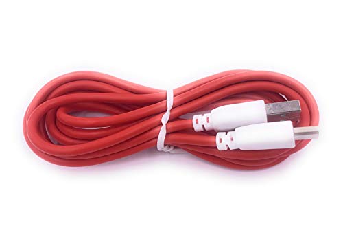 Xcivi USB Data Charger Cable Cord for Fuhu Tablets Nabi DreamTab, nabi 2S, nabi Jr, Jr. S, XD, Elev-8, 6 FT/2m (Red)