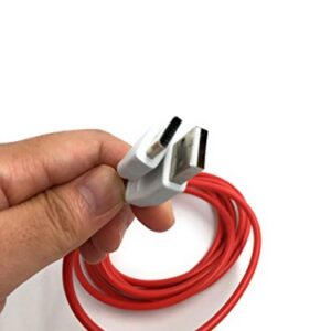 Xcivi USB Data Charger Cable Cord for Fuhu Tablets Nabi DreamTab, nabi 2S, nabi Jr, Jr. S, XD, Elev-8, 6 FT/2m (Red)