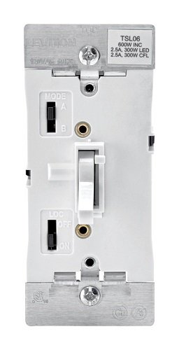 Leviton R02-TSL06-1KW Toggle, White