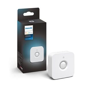 philips hue smart motion sensor (installation-free exclusive for philips hue lights), white, model:473389