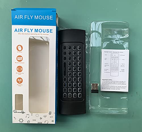 Air Mouse,MX3 Pro Backlit Mini Keyboard,Voice Remote Control,Mini Wireless Keyboard & IR Learning Air Mouse Remote,Best for Raspberry Pi 4 Android Smart Tv Box HTPC IPTV PC Pad Xbox