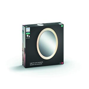 philips hue white ambiance adore smart lighted mirror with dimmer switch (requires hue hub, works with amazon alexa, homekit & google assistant)