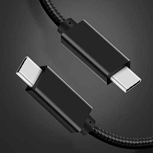 USB C-C Video Cable 6.6ft, Cuxnoo 4K USB Type-C Monitor Cable Support 100W Fast Charge and 10Gbps Data Syncing, Black