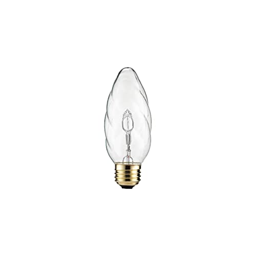 Philips LED 60-Watt Equivalent F15 Halogen Post Light Bulb, 4-Pack, White